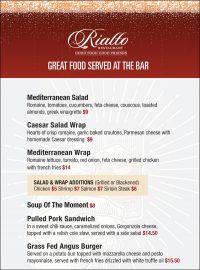 Menus – Rialto Restaurant