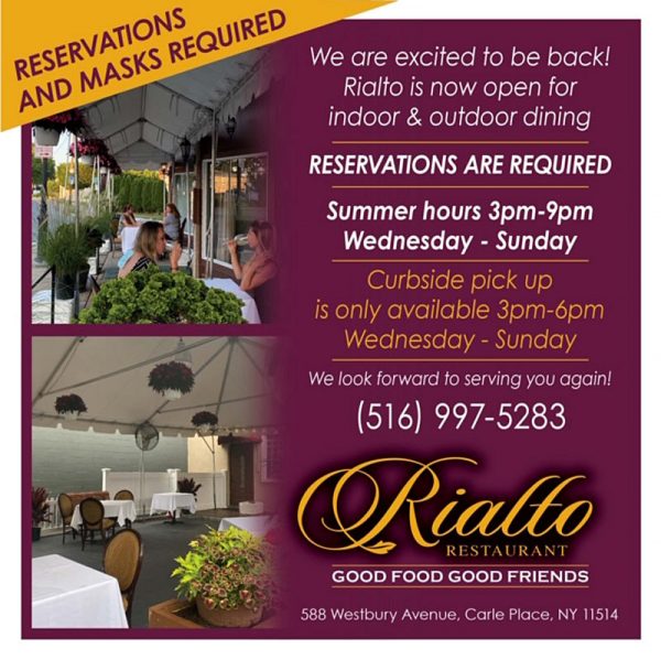 Menus – Rialto Restaurant